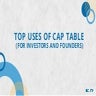 Top Uses of Cap Table (for Investors and Founders) | Eqvista | PDF