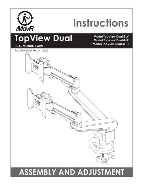 Xtend Dual Screen Crossbar Monitor Arm - Assembly | PDF | Computer ...