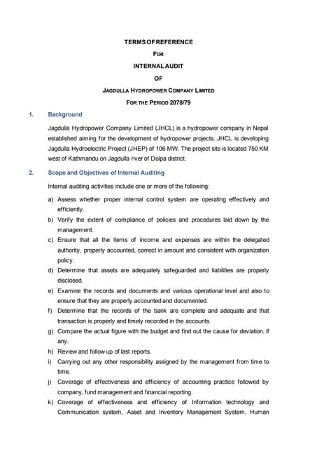 10 internal audit manual for construction companies | DOC