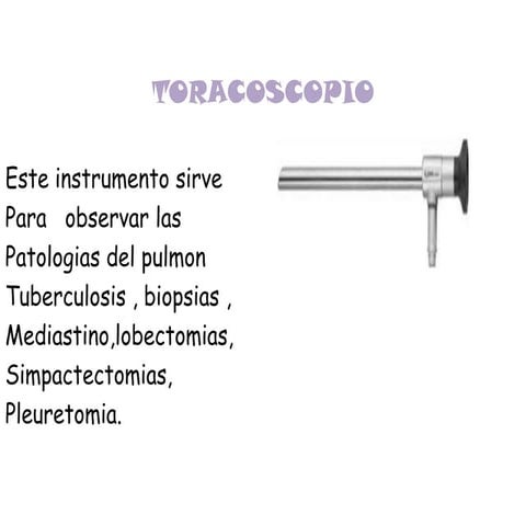 Toracoscopio | PPTX