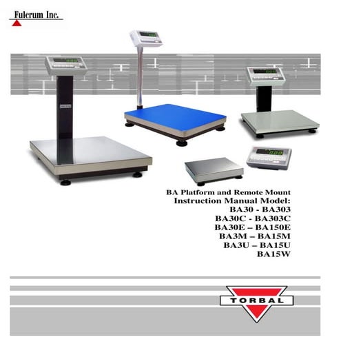Torbal platform balance | PDF