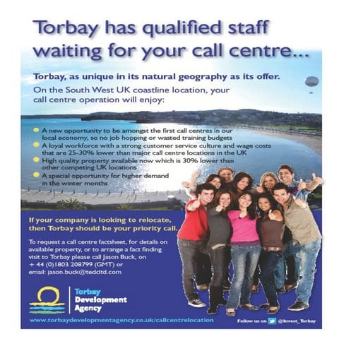 Relocate your call centre in Torbay, South Devon UK | PPT
