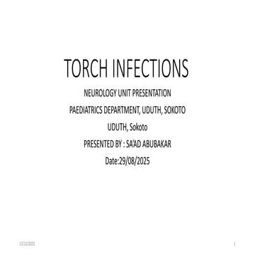 TORCHES INFECTION Congenital Infection.pptx