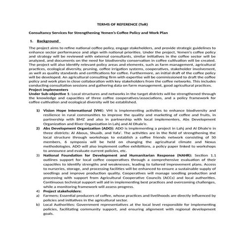 ToR for Policy paper the Coffee+FMNR project-ADO.docx