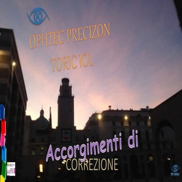 Torica precizon videocataratta 2018 milano 12 ottobre drcanali | PPTX ...