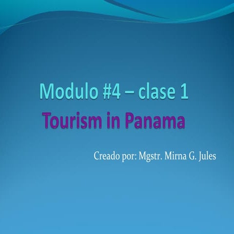 Tourism in Panama | PPT