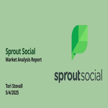 Portfolio 2 Sprout social 2 assignment for marketing | PPTX