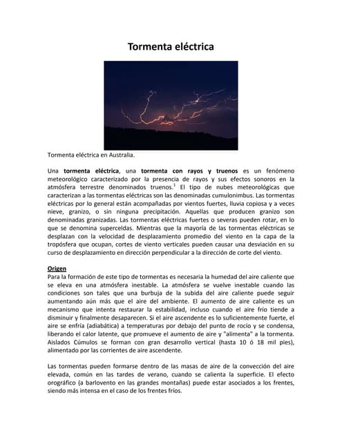 Tormentas eléctricas | PPT