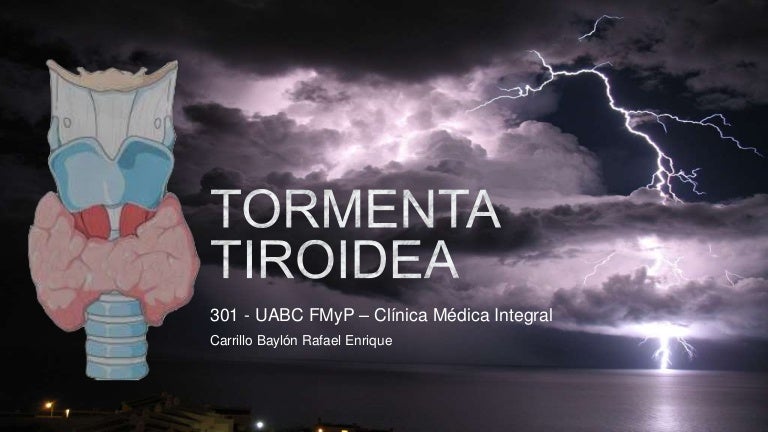 Tormenta tiroidea