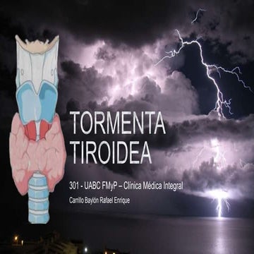 Tormenta tiroidea | PPTX