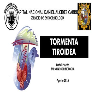 Tormenta tiroidea | PPTX