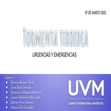 TORMENTA TIROIDEA | PDF