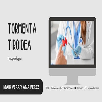 TORMENTA TIROIDEA presentación exposición | PDF