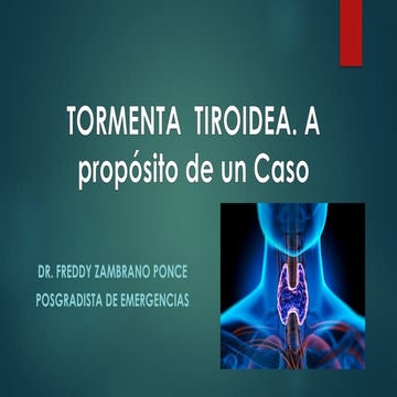 TORMENTA TIROIDEA 2024.pptx e mergencias | PPTX