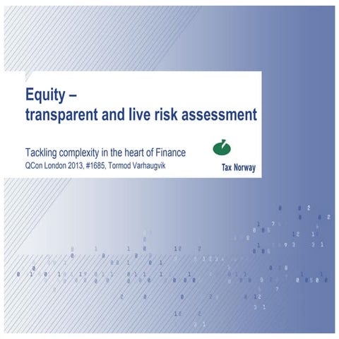 Equity - Transparent and Live Risk Assessment | PDF