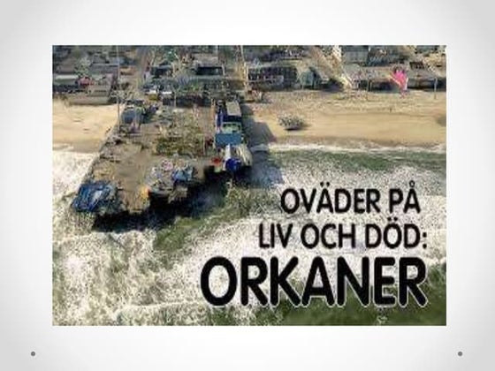 Fakta om orkaner, cykloner och tyfoner | PPTX