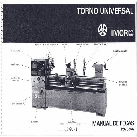 Torno imor 520_650 pecas | PDF