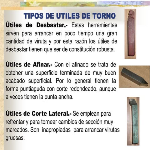 Velicidad de corte, avance y t. torno 2 (red.) | PPT