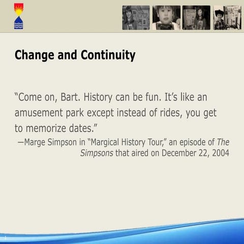 Toronto change and continuity | PPTX | Educational Assessment | Education