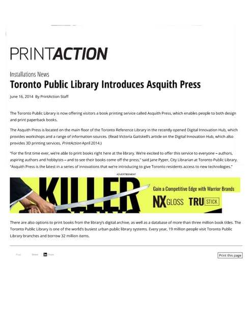 Printing and Politics: Ontario Premier Doug Ford explains how his ...
