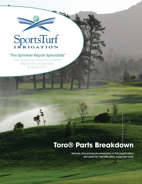 Sprinkler Repair Specialists Toro catalog | PDF