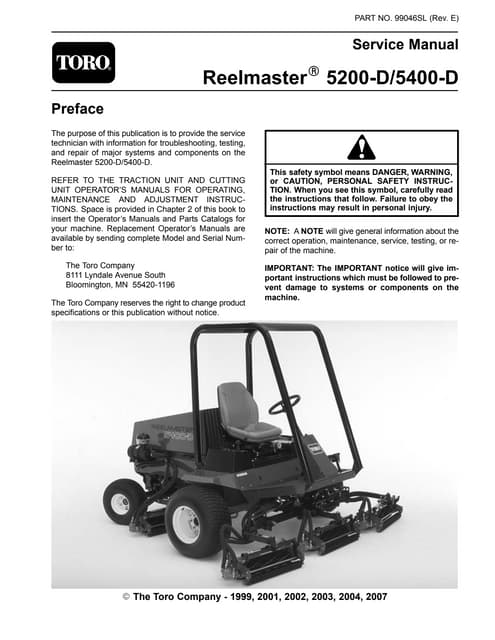 Toro greensmaster 3150 service repair manual | PDF