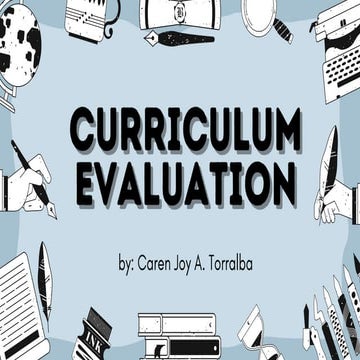 curriculum evaluation and assessment - elementary | PPT