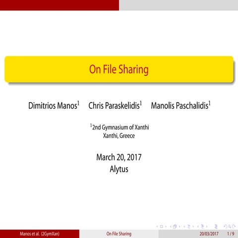 On File Sharing | PDF