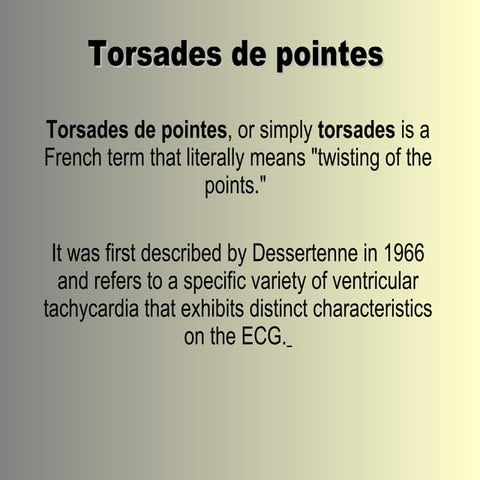 Torsades De Pointes