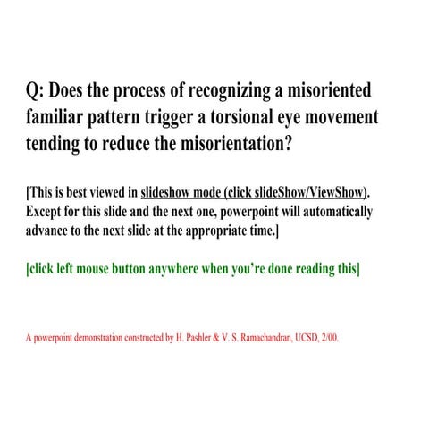 Torsional eye movements | PPT