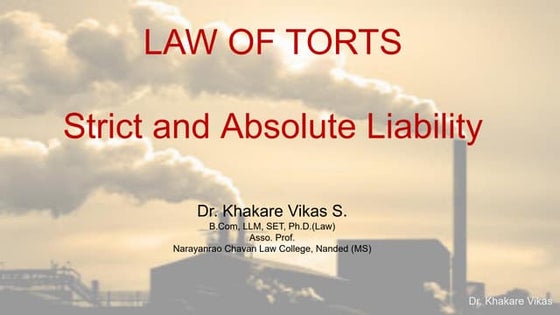 Lecture 10 law of tort | PPT
