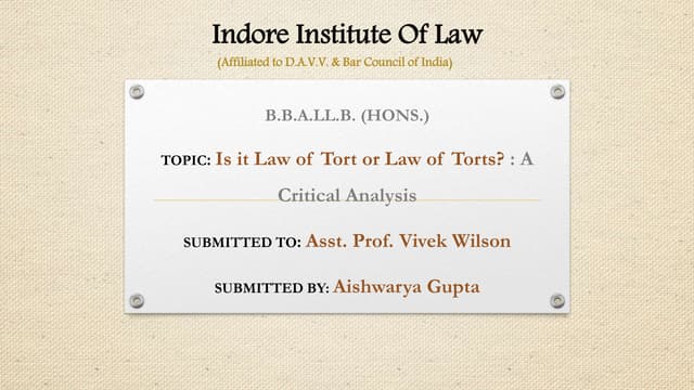 Delegated Legislation: Procedural Ultra Vires | PPTX