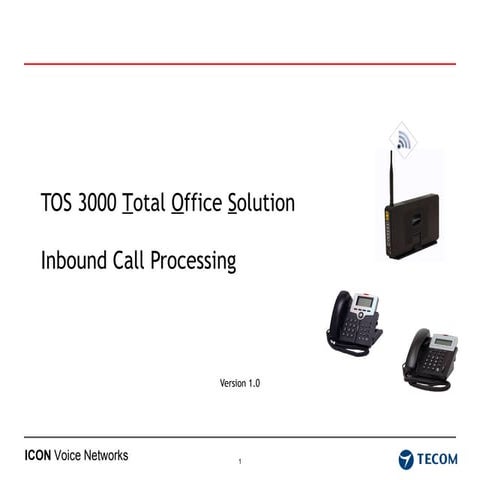 Tos 3000 Inbound Call Processing Training Module | PPT