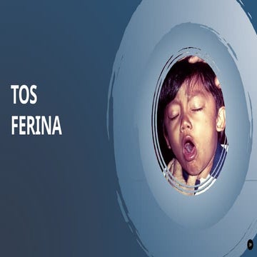 VIGILANCIA EPIDEMIOLOGICA DE TOS FERINA RED DE SALUD VALLE DEL MANATARO ...