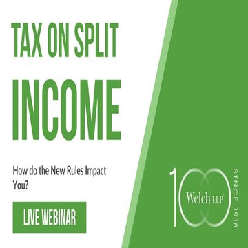 Tax on Split Income: How Do the New Rules Impact You? | PPT