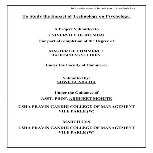 The Psychology of Technology | ODP