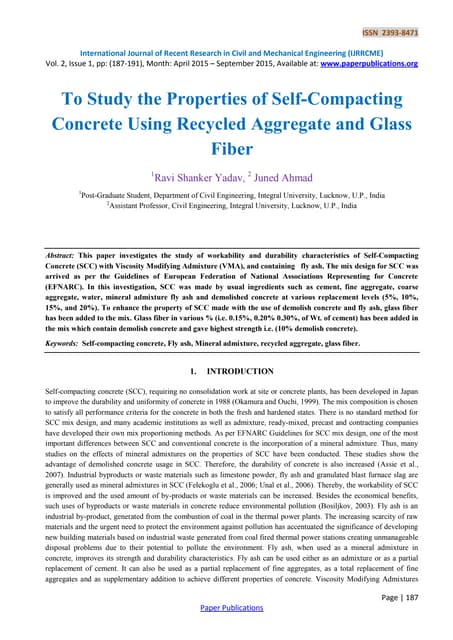 Self compacting concrete | PPTX