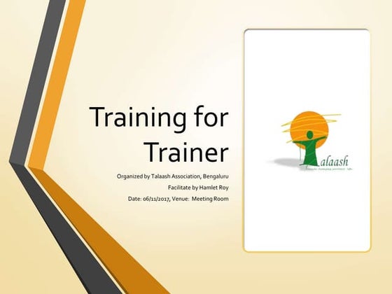TRAINING OF TRAINERS(TOT) SKILLS - Copy | PPT