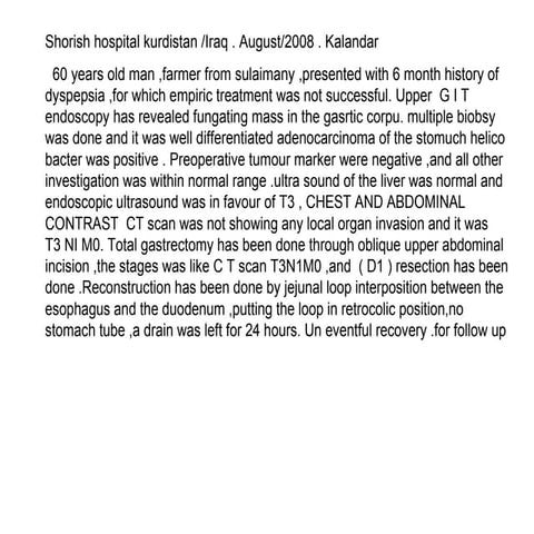 Total Gastrectomy 4 | PPT