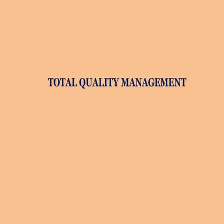 Total Quality Management | PPTX