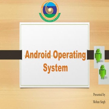Ppt On Androidpptx Operating Systems Computer Software And Applications