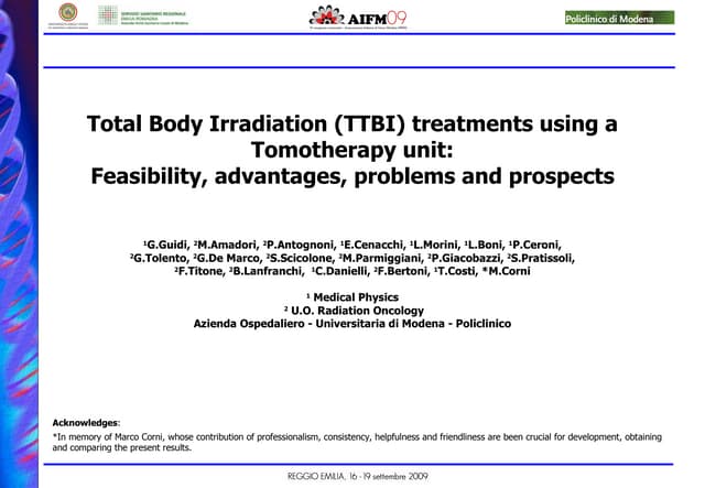 Total body irradiation | PDF