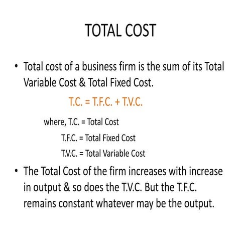 Total cost 2007 | PPTX