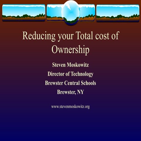 Total cost of ownership | PPT