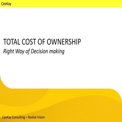 Ernst & Young Total Cost of Ownership | PDF