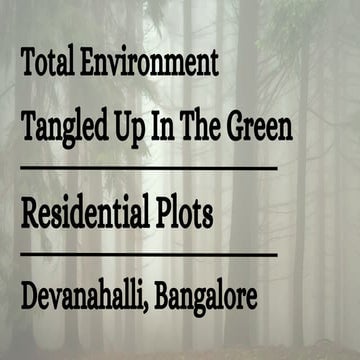 Total Environment Tangled Up In The Green - Your Oasis in Devanahalli ...