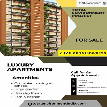 Luxury Living at Total Environment Projects in Bangalore | PDF