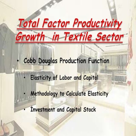 Total factor productivity growth | PPTX
