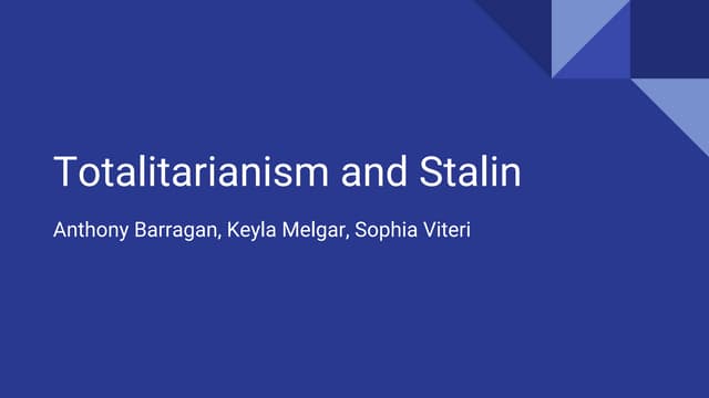 Totalitarianism | PPT