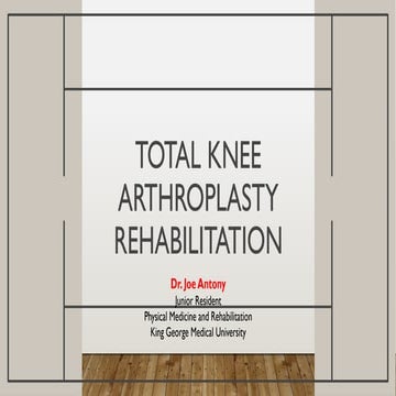 Total knee replacement nursing management | PPTX